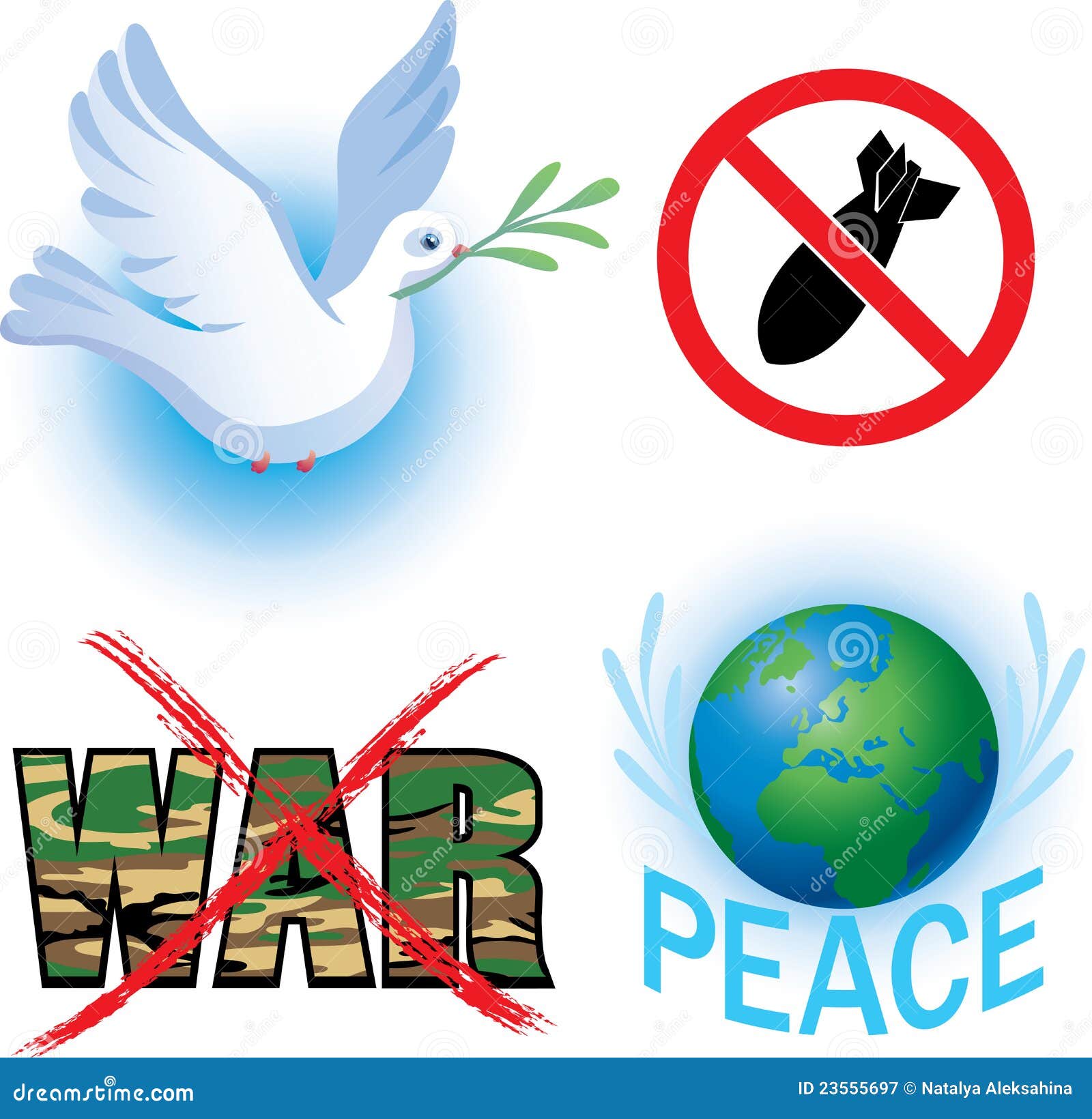 Anti-war vectorsymbool vector illustratie. Illustration of textuur ...