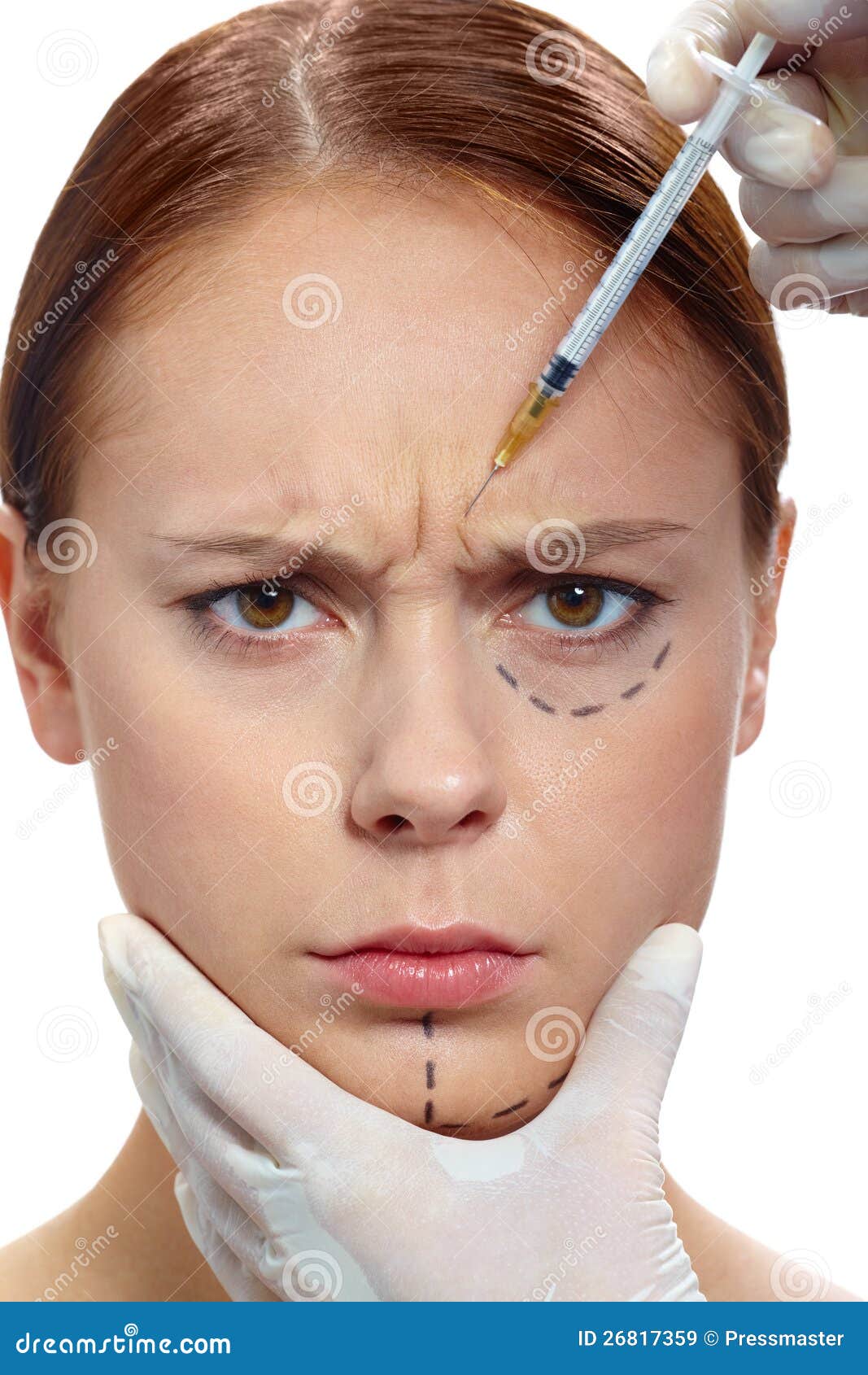 Anti-wrinkle injection stock image. Image of beauty, gloved - 26817359