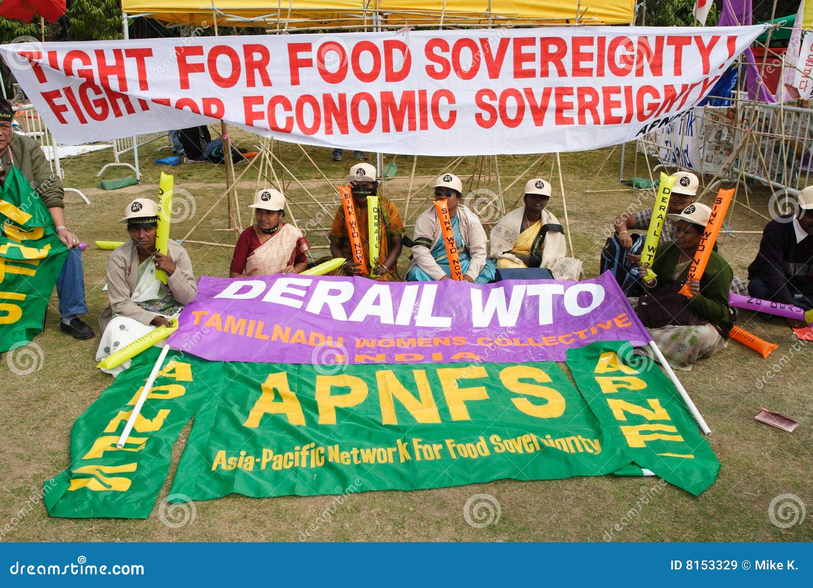 Anti-WTO Protests in Hong Kong Editorial Stock Image - Image of defend ...