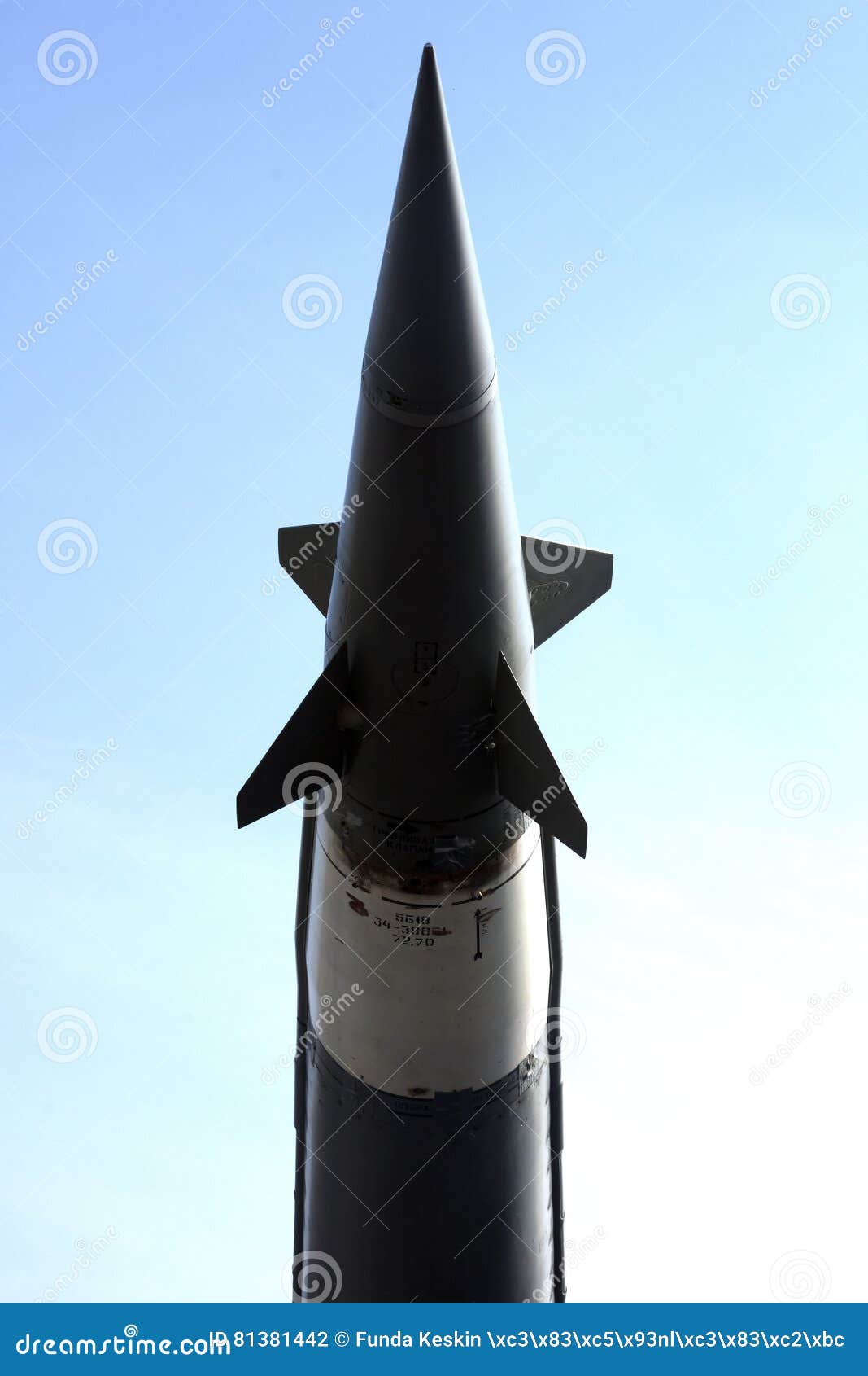 Rusty Antiaircraft Rocket Of A Surface-to-air Missile System Are Stock ...