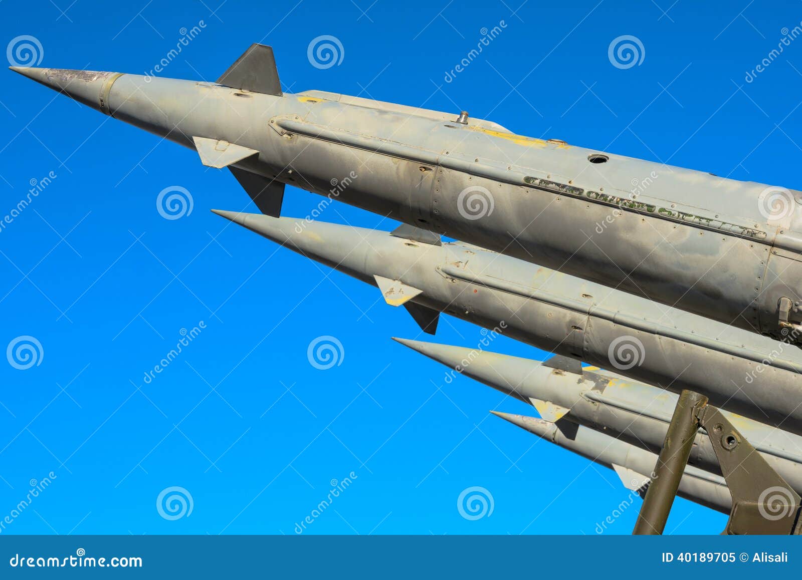 Antiaircraft Rockets of a Surface-to-air Missile System Stock Image ...