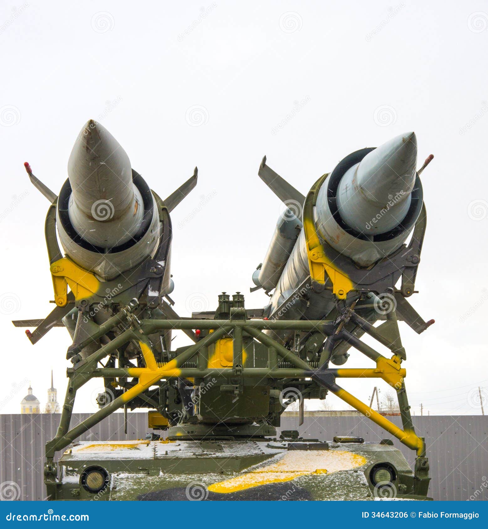 Antiaircraft Turret on Tank Stock Photo - Image of army, copy: 34643206