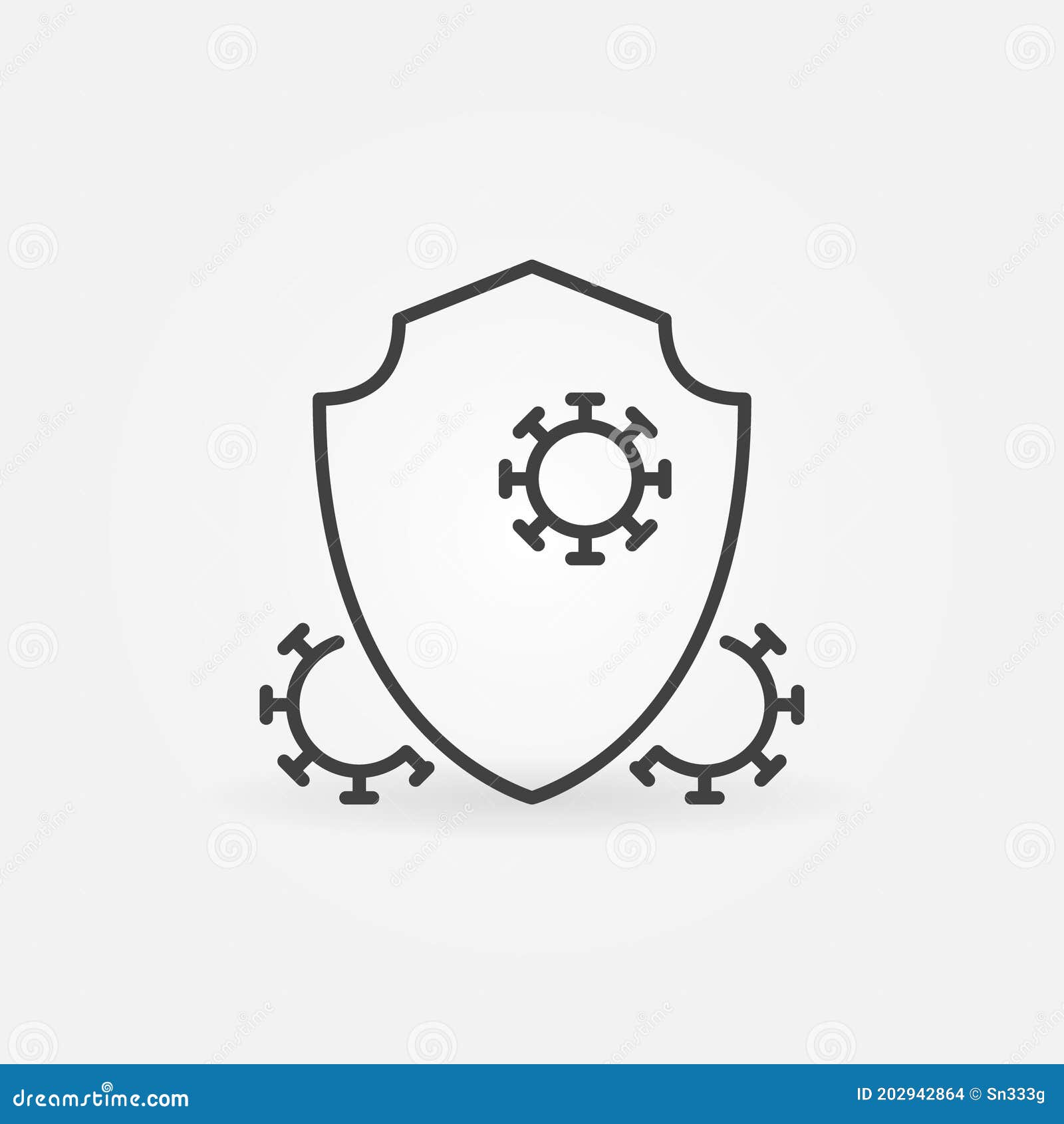 Defence Line Vector Icons And Signs. Safeguard, Protect, Fortify ...