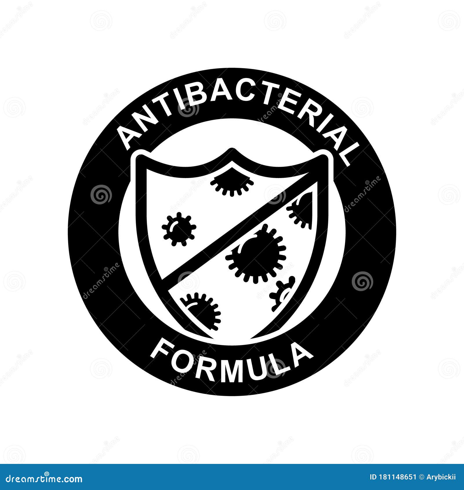 Antibacterial Formula Stamp. Stock Vector Illustration Stock Vector ...