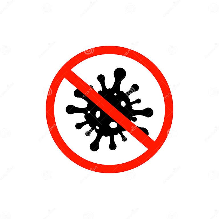 Antibacterial, No Bacteria Sign, Vector Stock Vector - Illustration of ...