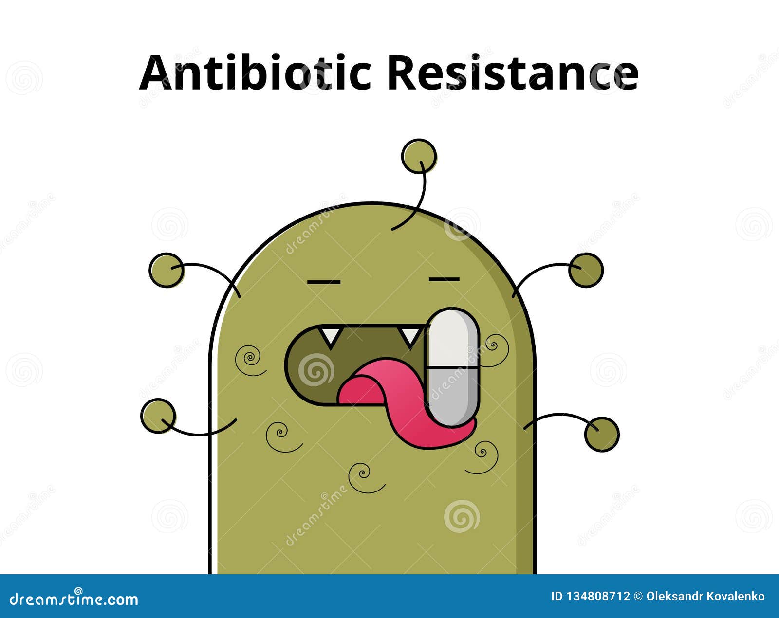Antibiotic Resistance Concept. Bacteria is Eating the Pill Stock Vector ... Antibiotic Resistance Concept. Bacteria is Eating the Pill Stock Vector ...