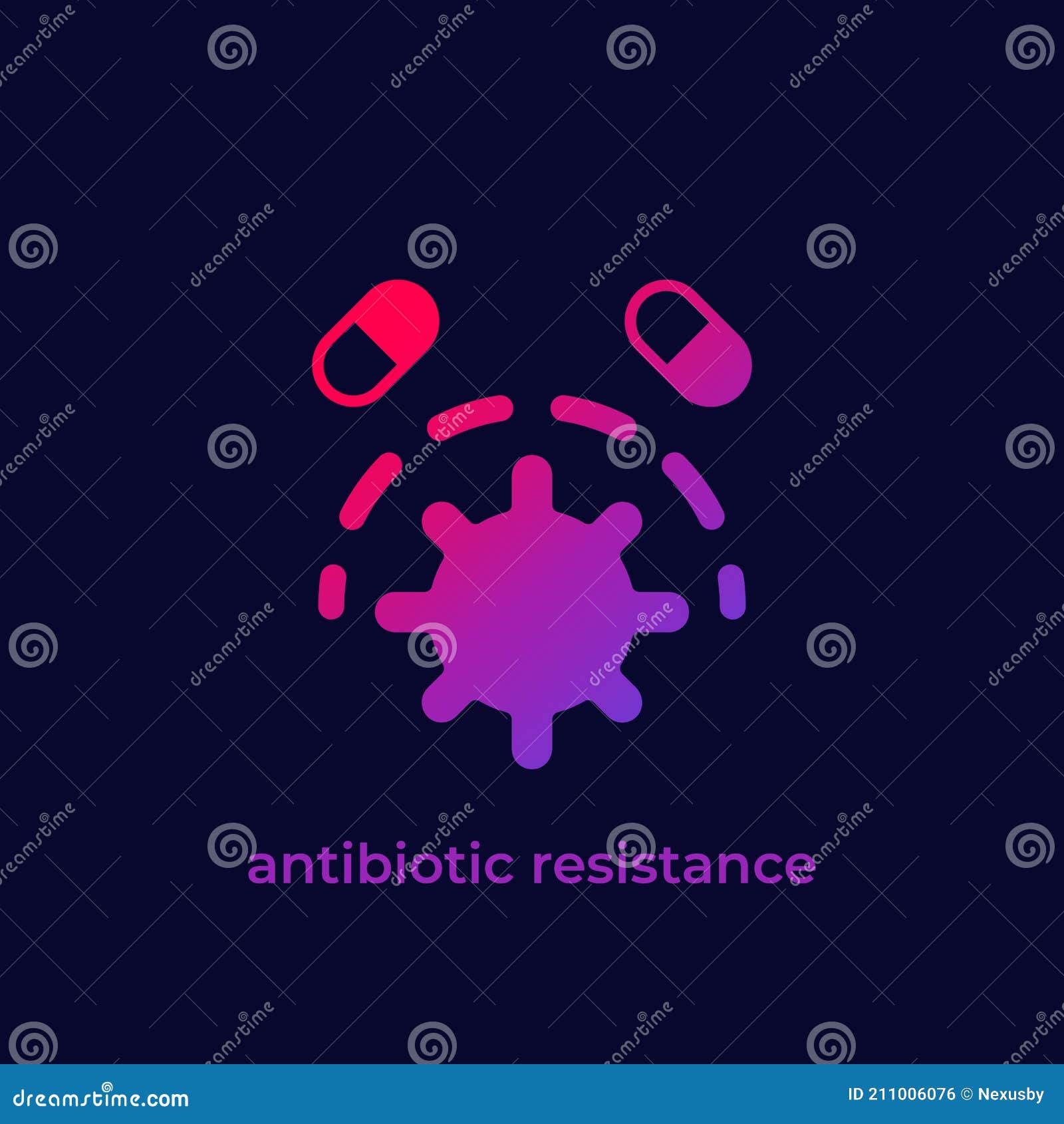 Antibiotic Resistance Icon for Web Stock Vector - Illustration of ...