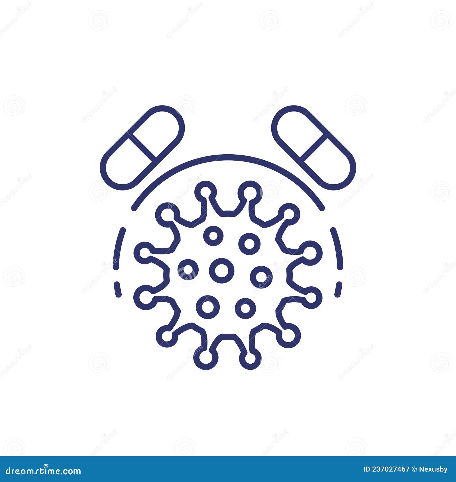 Antibiotic Resistance Line Icon on White, Vector Stock Vector ... Antibiotic Resistance Line Icon on White, Vector Stock Vector ...