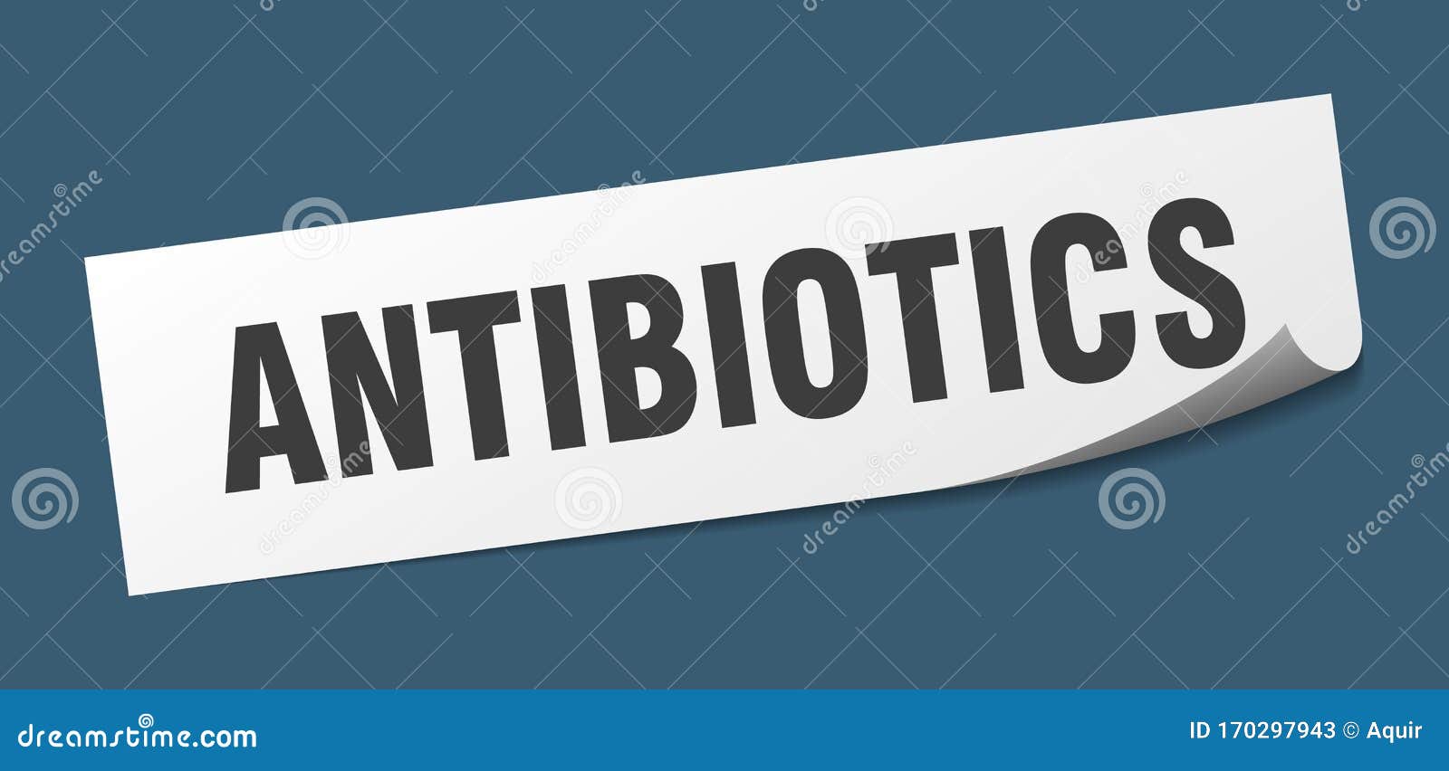 Antibiotics Sticker. Antibiotics Square Sign Stock Vector ...