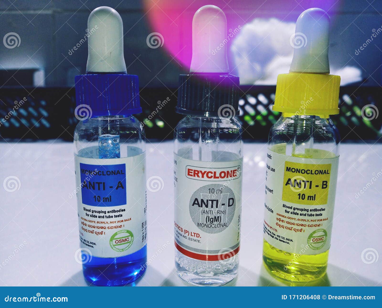 Antibodies To Detect Blood Group in a Blood Bank Editorial Stock Photo ...