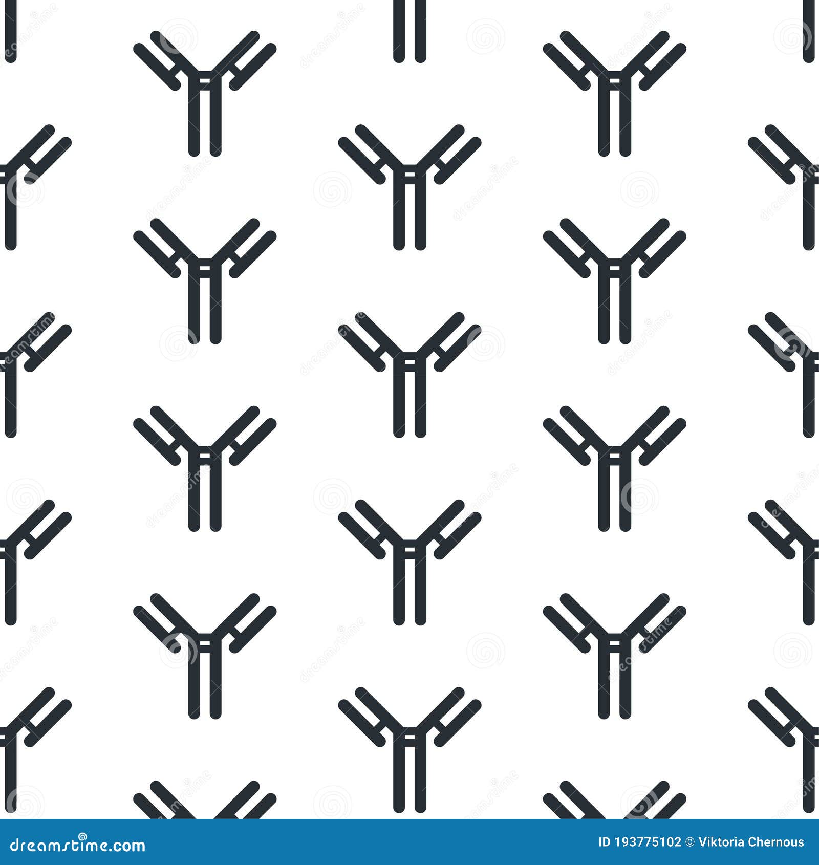 Antibody Immunoglobulin Seamless Pattern, Vector Illustration Stock ...