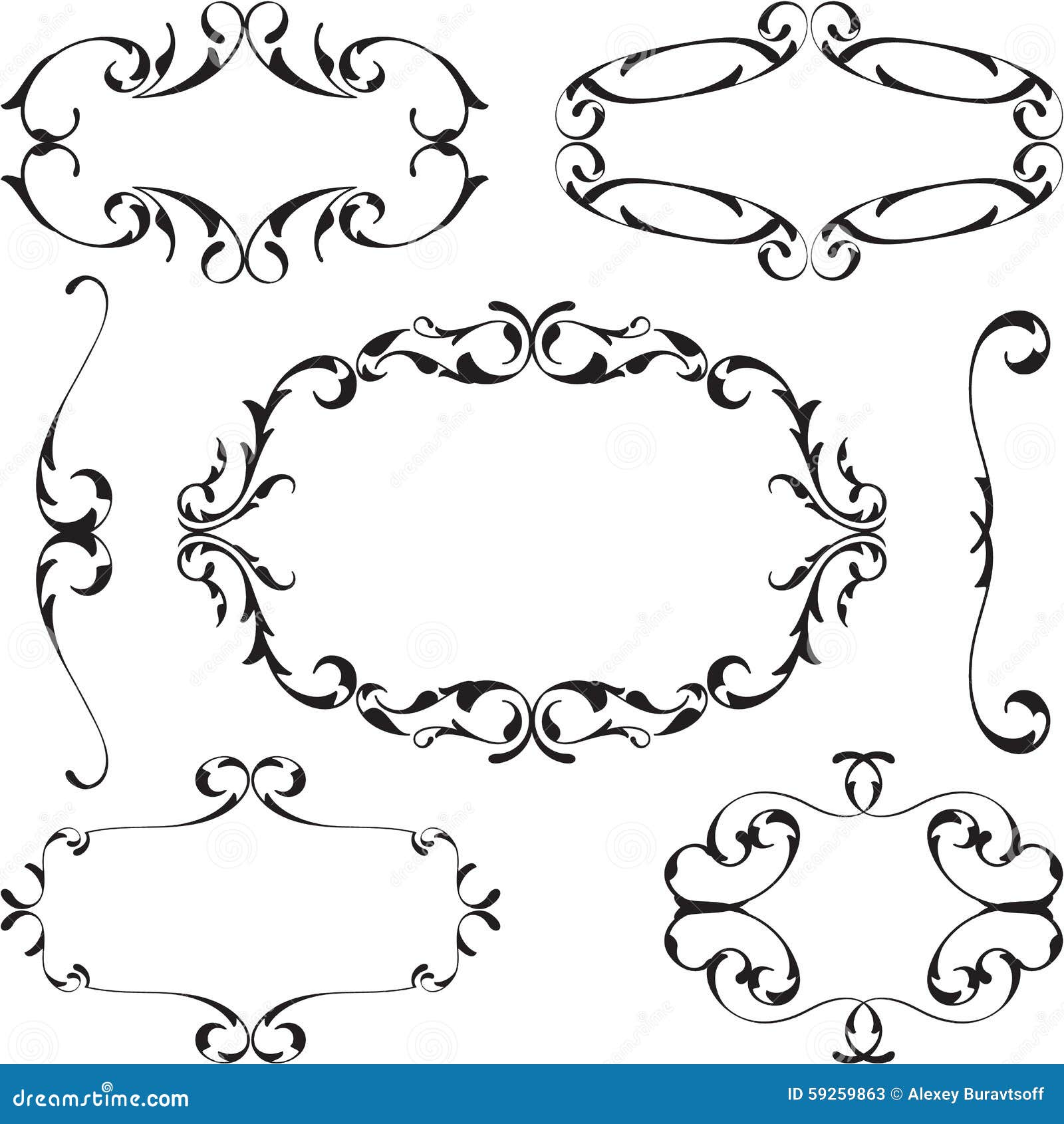 Victorian Era Elements Set Cartoon Vector | CartoonDealer.com #179463667