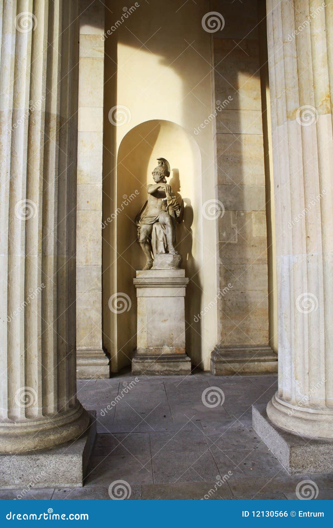 Antic warrior statue stock photo. Image of arch, historical - 12130566
