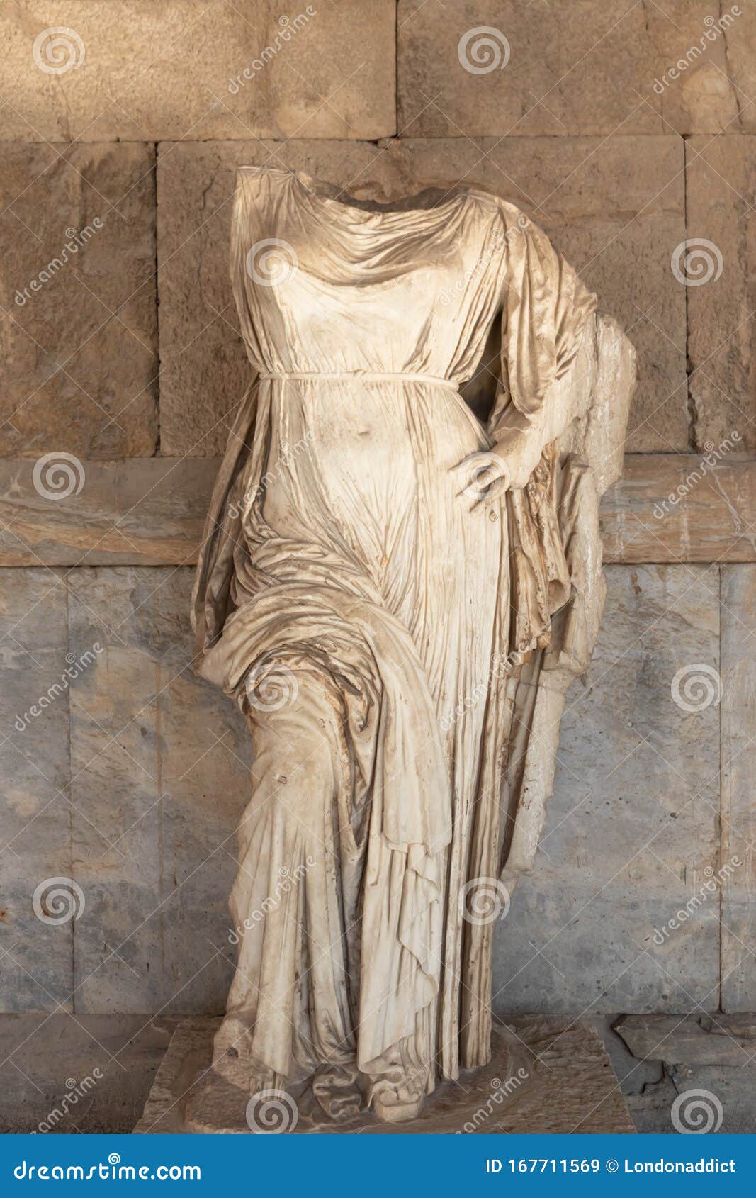 Antica Statua Greca Di Una Dea Afrodite Immagine Stock - Immagine di ...