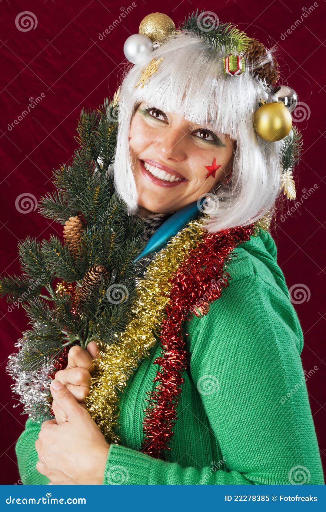 Anticipation of Christmas stock image. Image of ball - 22278385