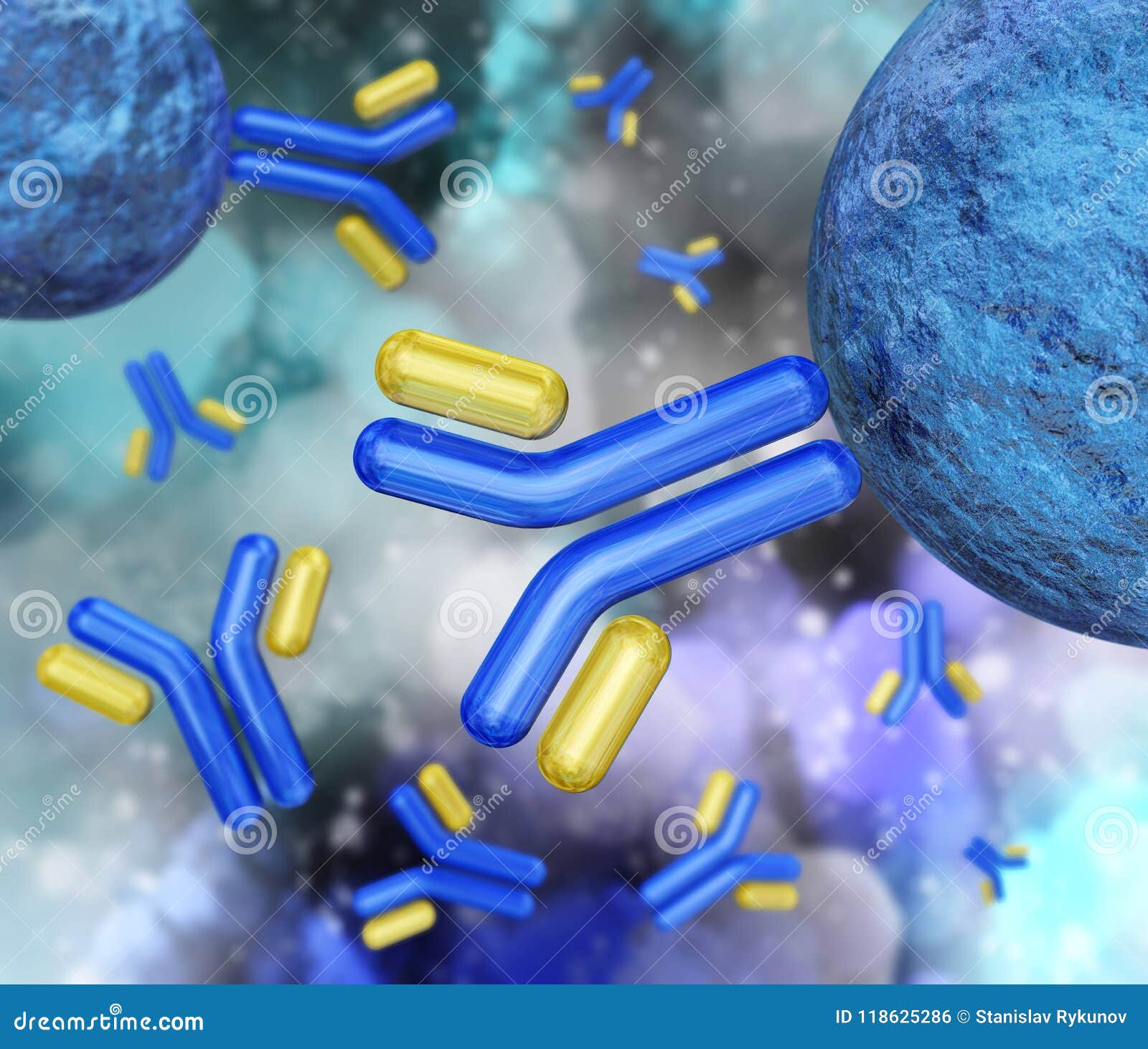 Anticorpos, Imunoglobulina, O Imune Ilustração Stock - Ilustração de ...