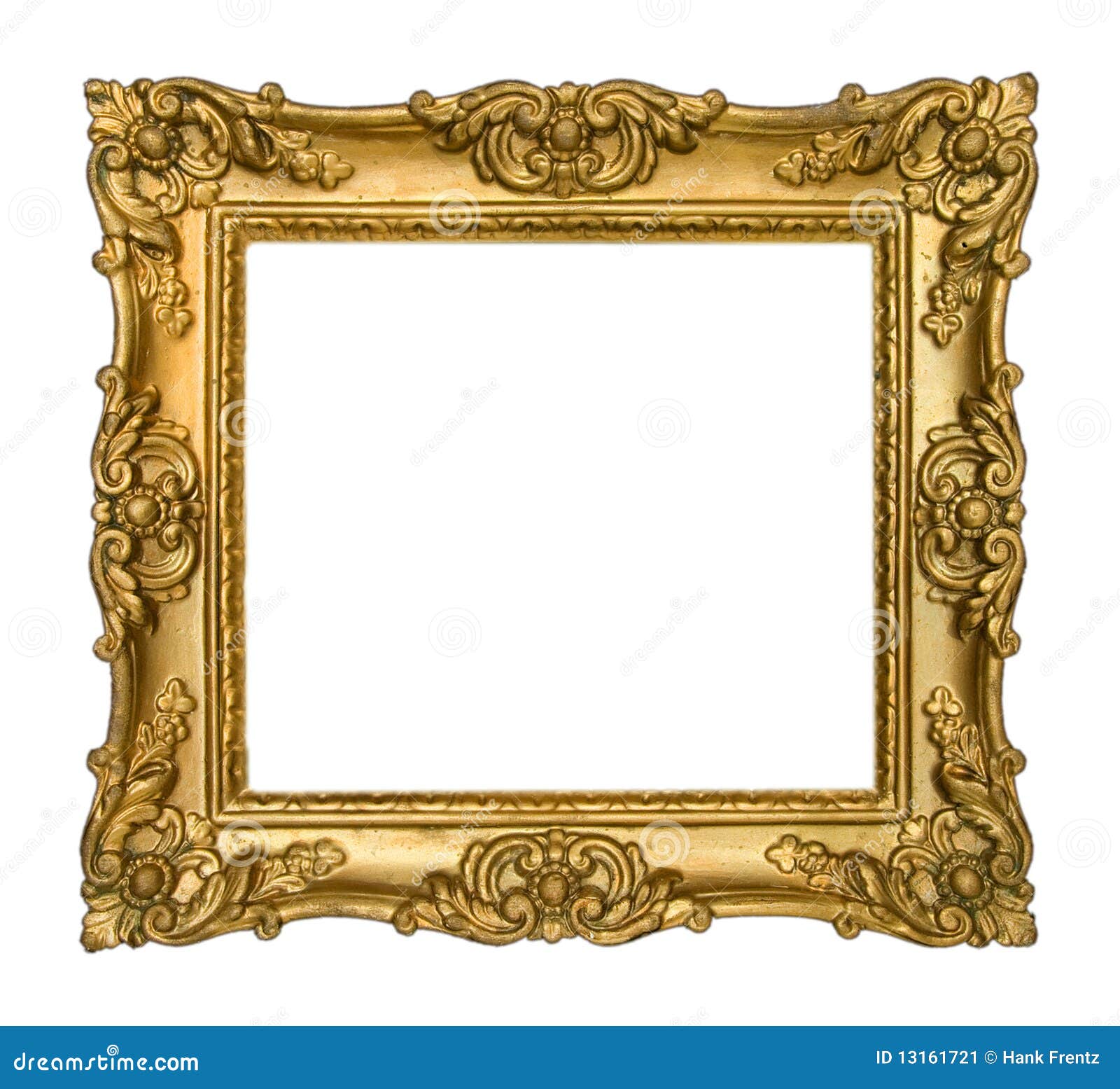 Antiek Gouden Frame stock afbeelding. Image of geïsoleerd - 13161721