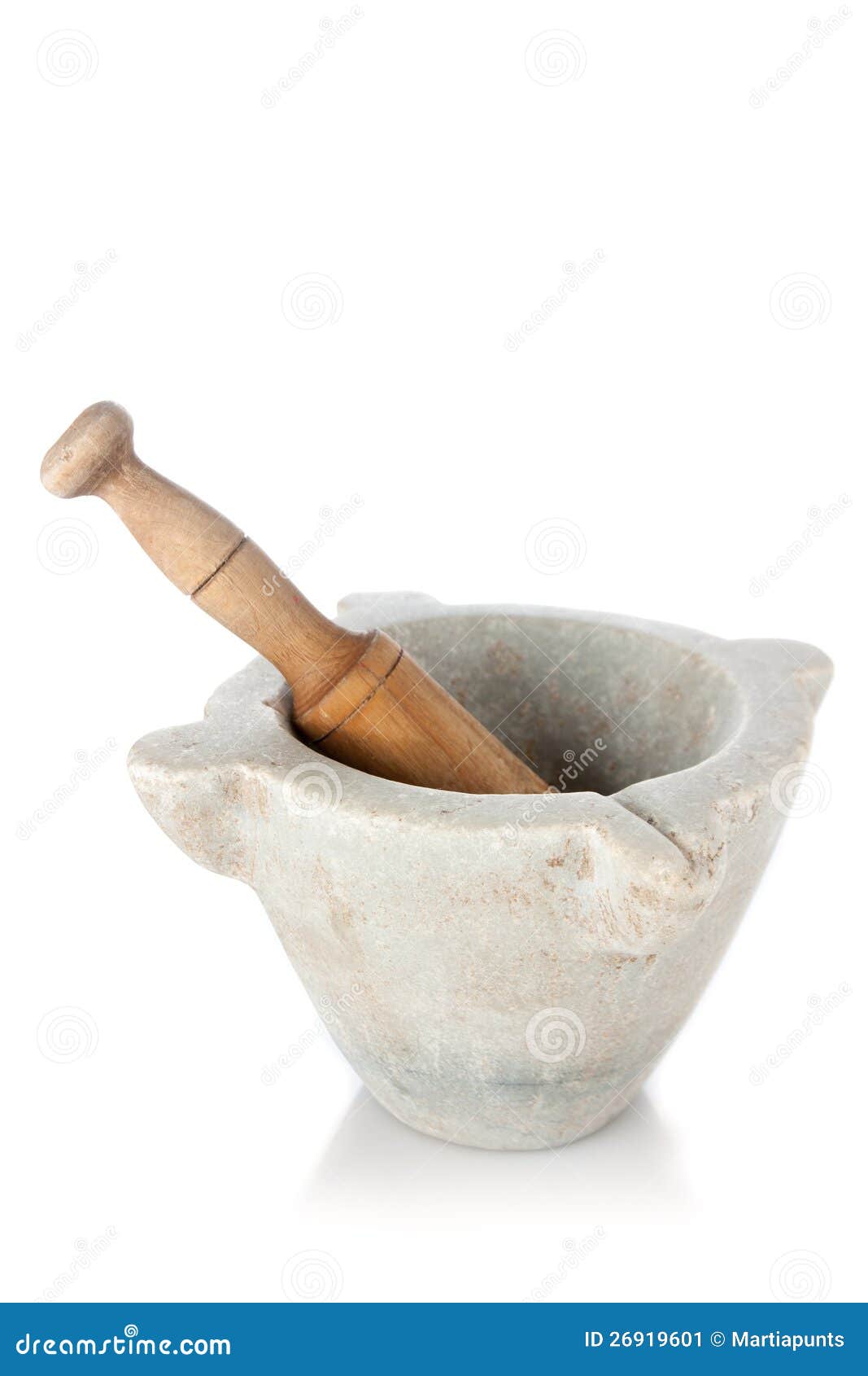 Antiek marmeren mortier stock afbeelding. Image of werktuig - 26919601