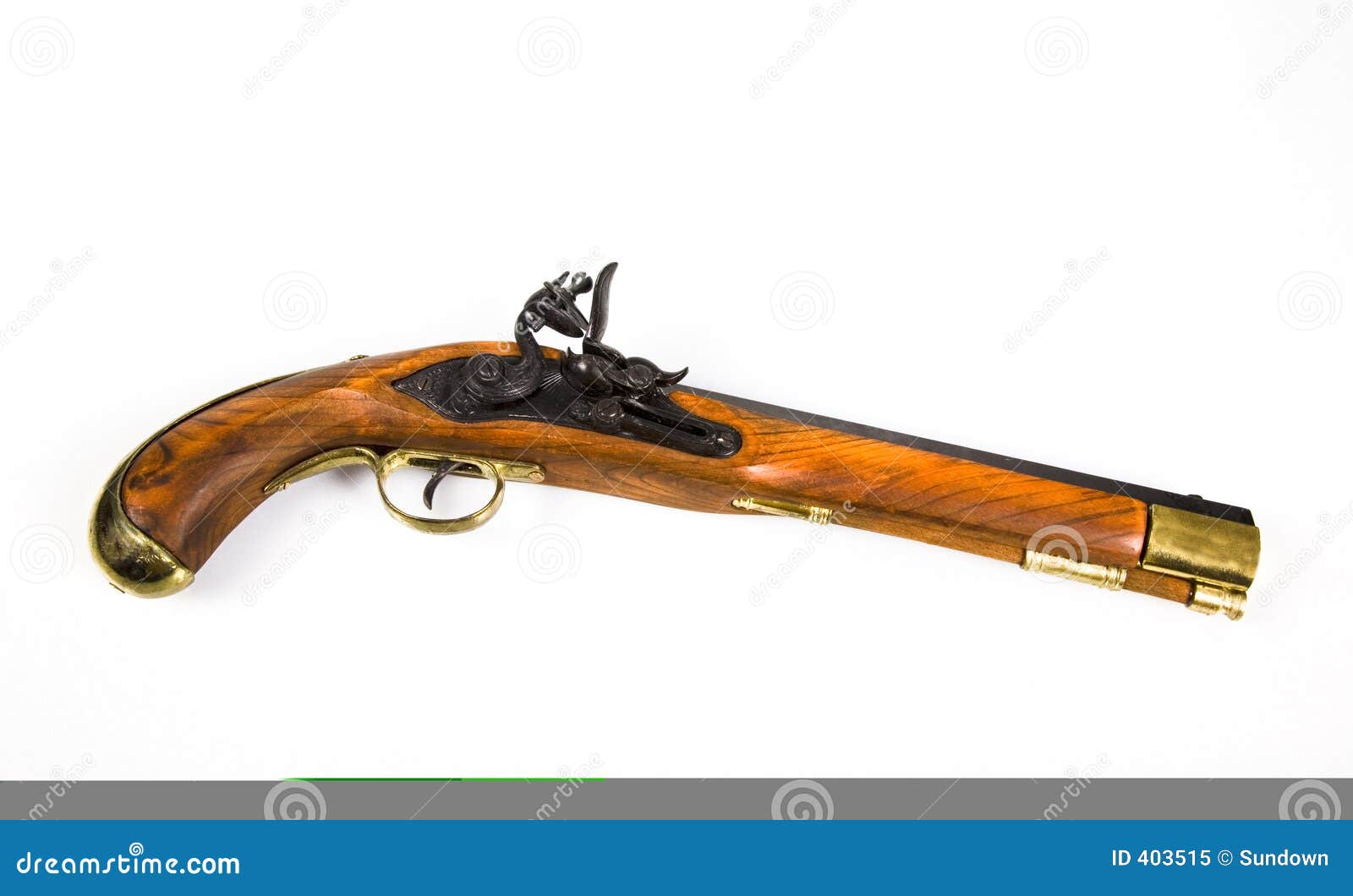 Antiek Pistool stock afbeelding. Image of pistool, metaal - 403515