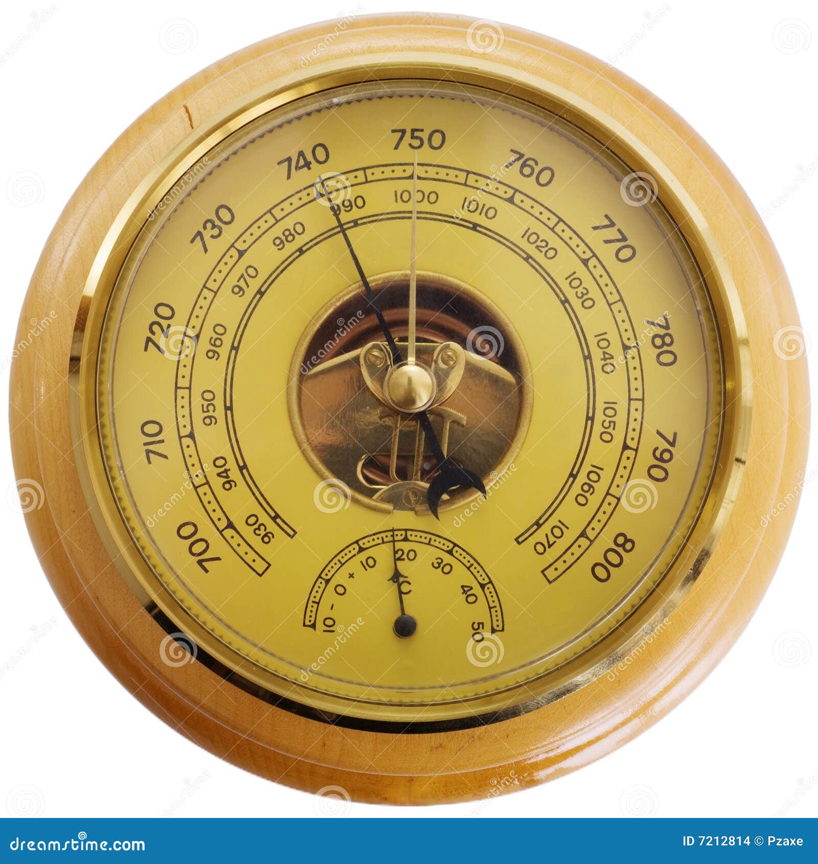 Antieke barometer stock foto. Image of schaal, druk, meting - 7212814