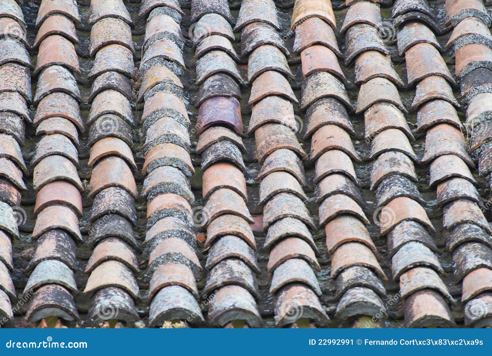 Antieke daktegels stock afbeelding. Image of huis, herhaal - 22992991