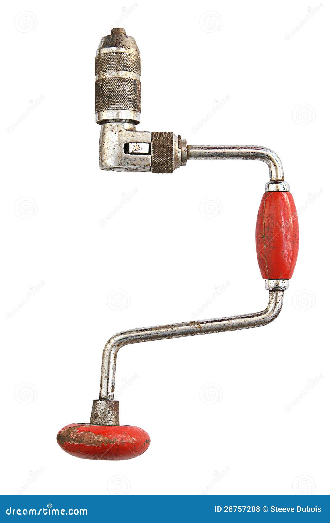 Antieke Handboor Met Rood Handvat Stock Foto - Image of antiquiteit ...