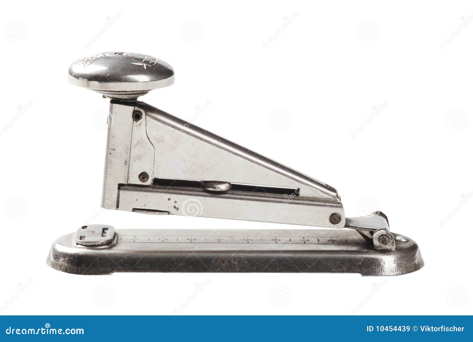 Antieke nietmachine stock afbeelding. Image of apparatuur - 10454439