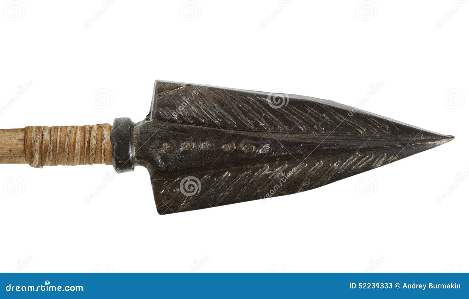 Antieke oude pijlpunt stock afbeelding. Image of schutter - 52239333