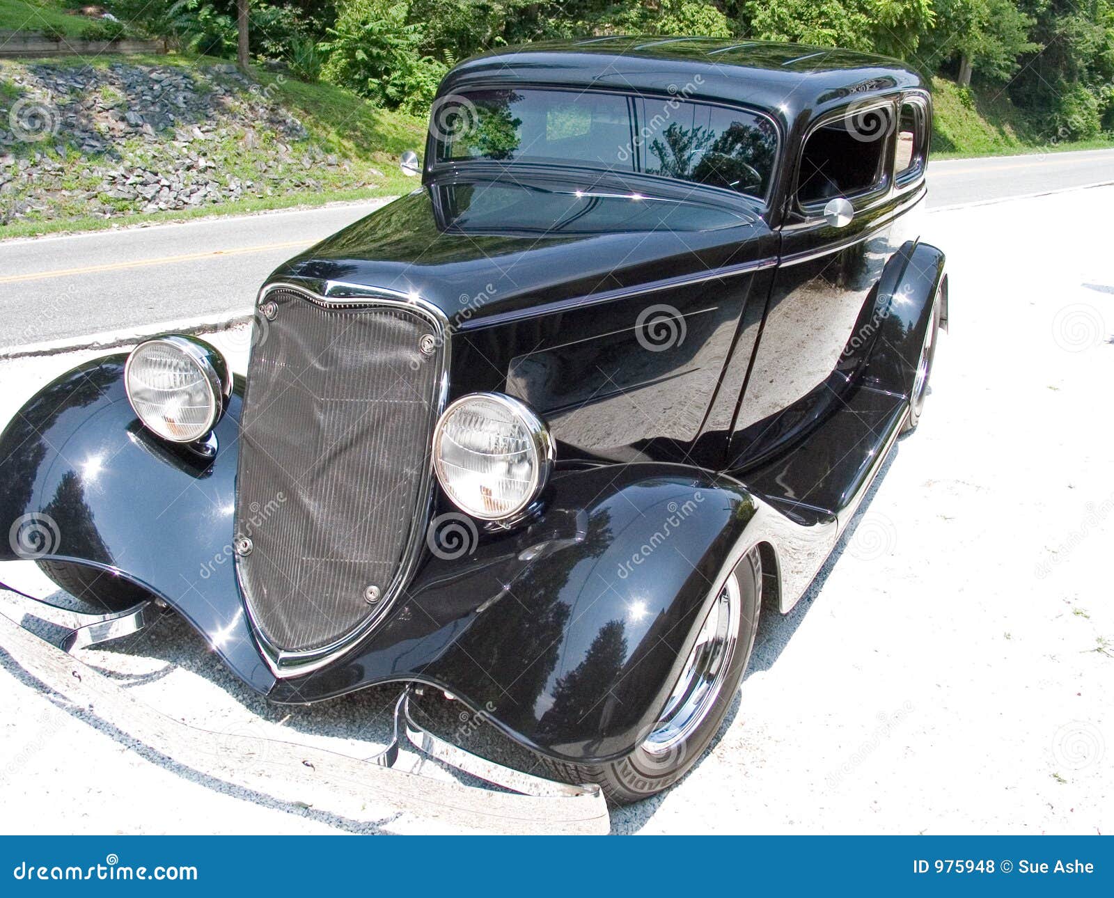 Antieke Zwarte Auto Picture. Image: 975948