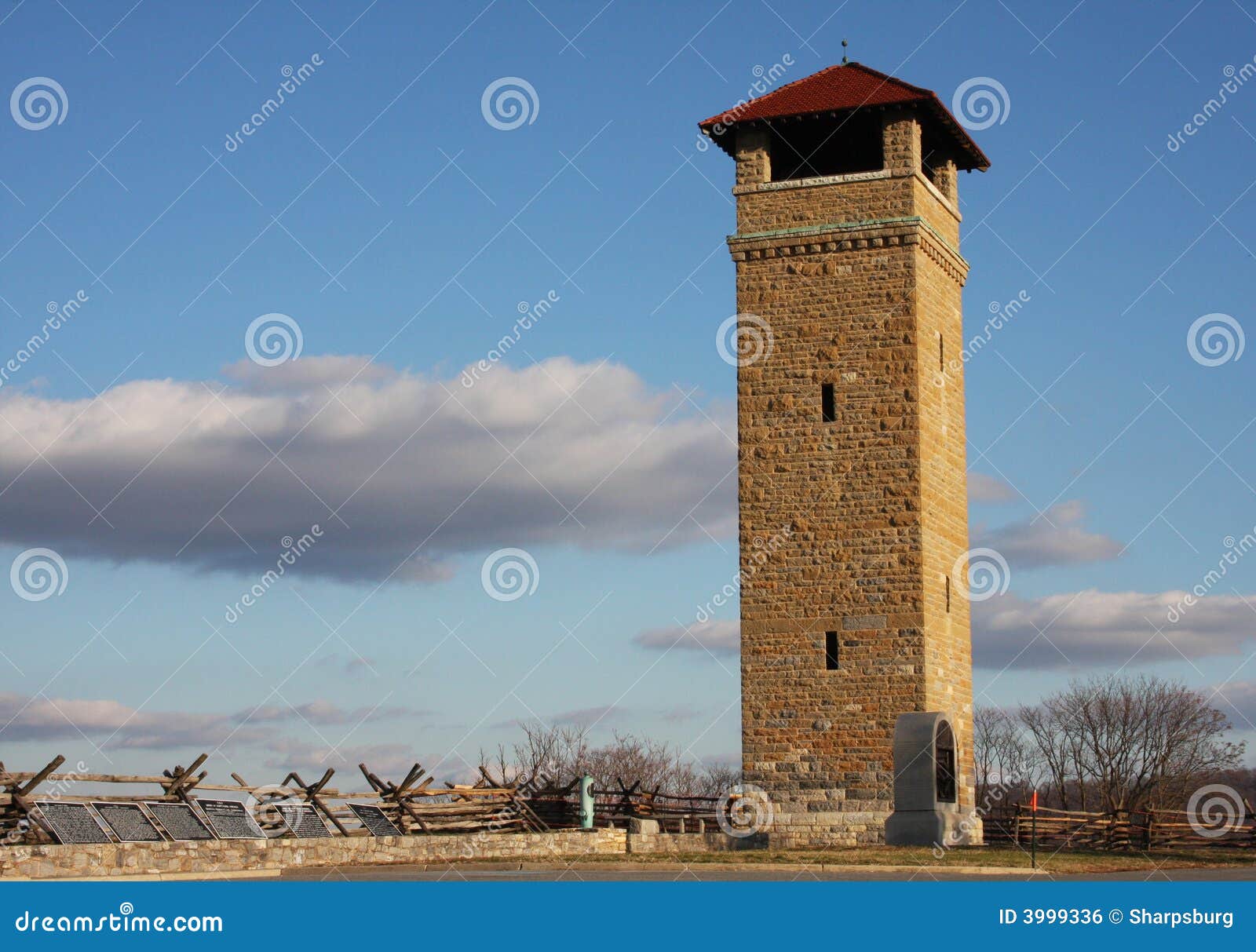 Antietam Tower stock photo. Image of sharpsburg, history - 3999336