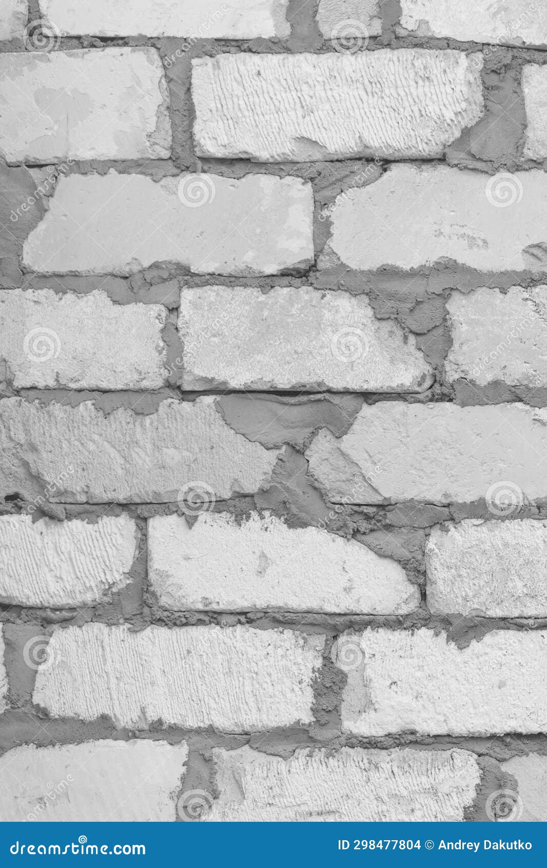 Antiga Parede Branca De Tijolos Feita De Silicatos Blocos De Cimento