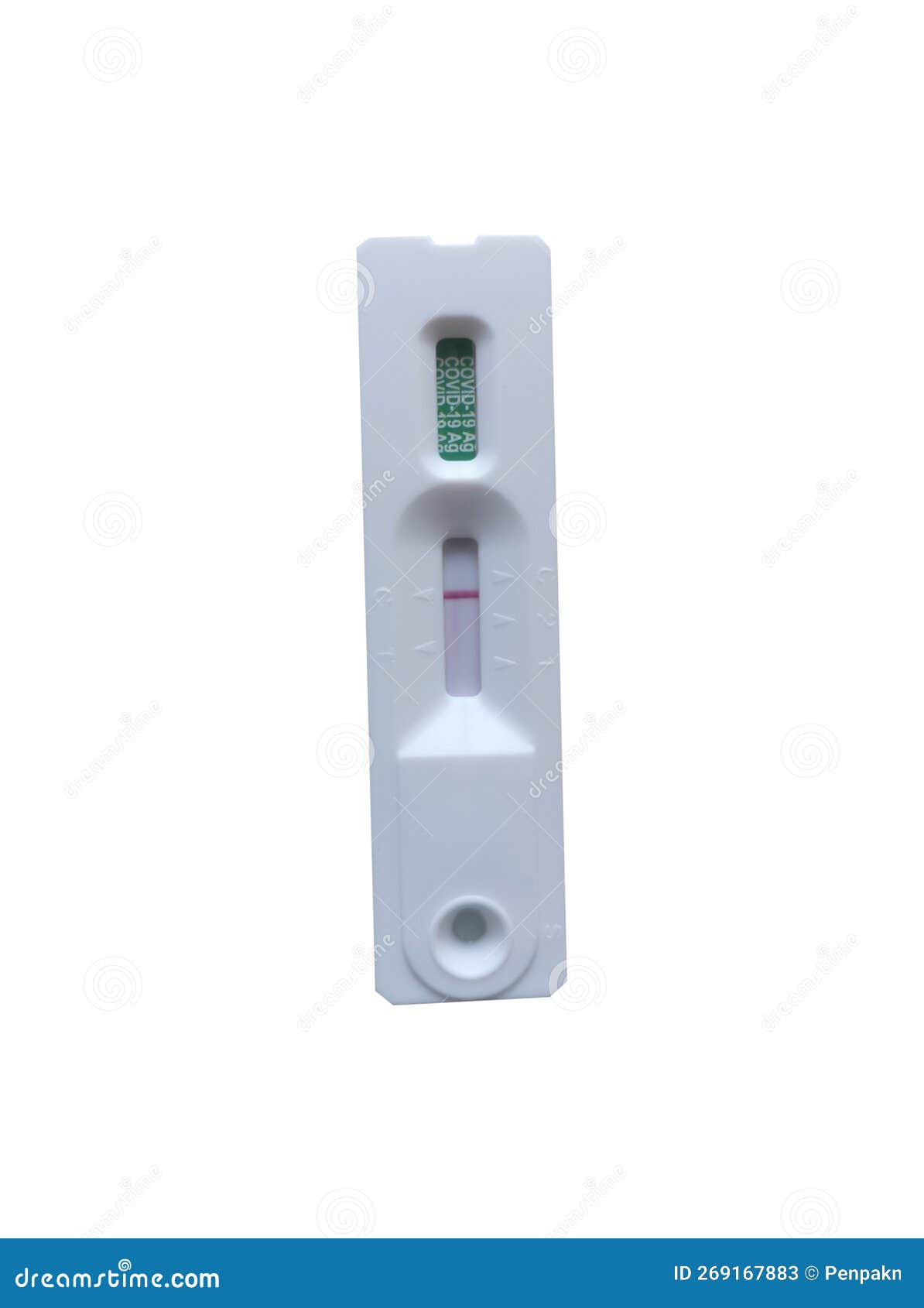 Antigen Test Kit ATK on White Background Stock Image - Image of ...