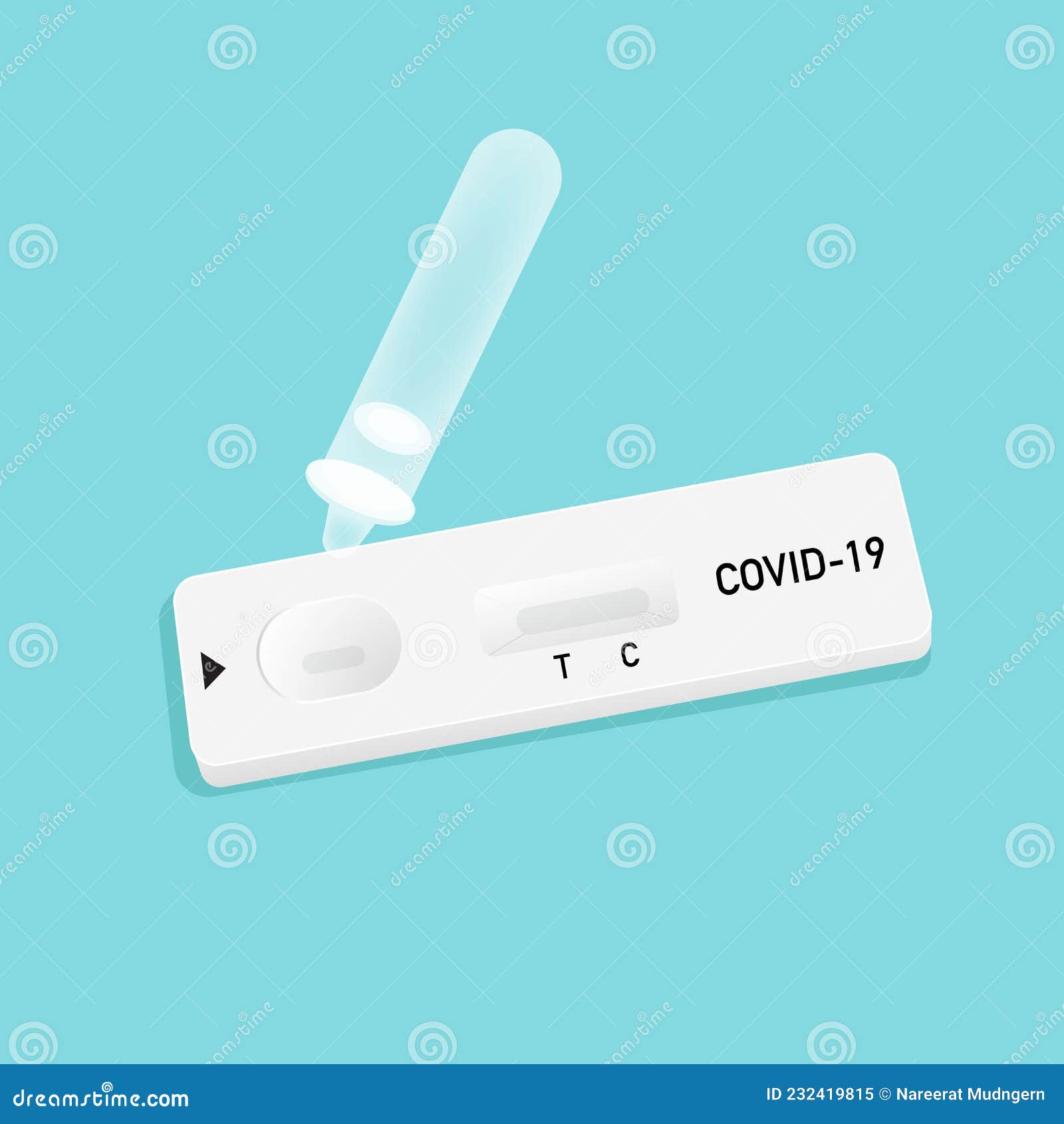 Antigen Test Kit - Prohibition Symbol Vector Illustration ...