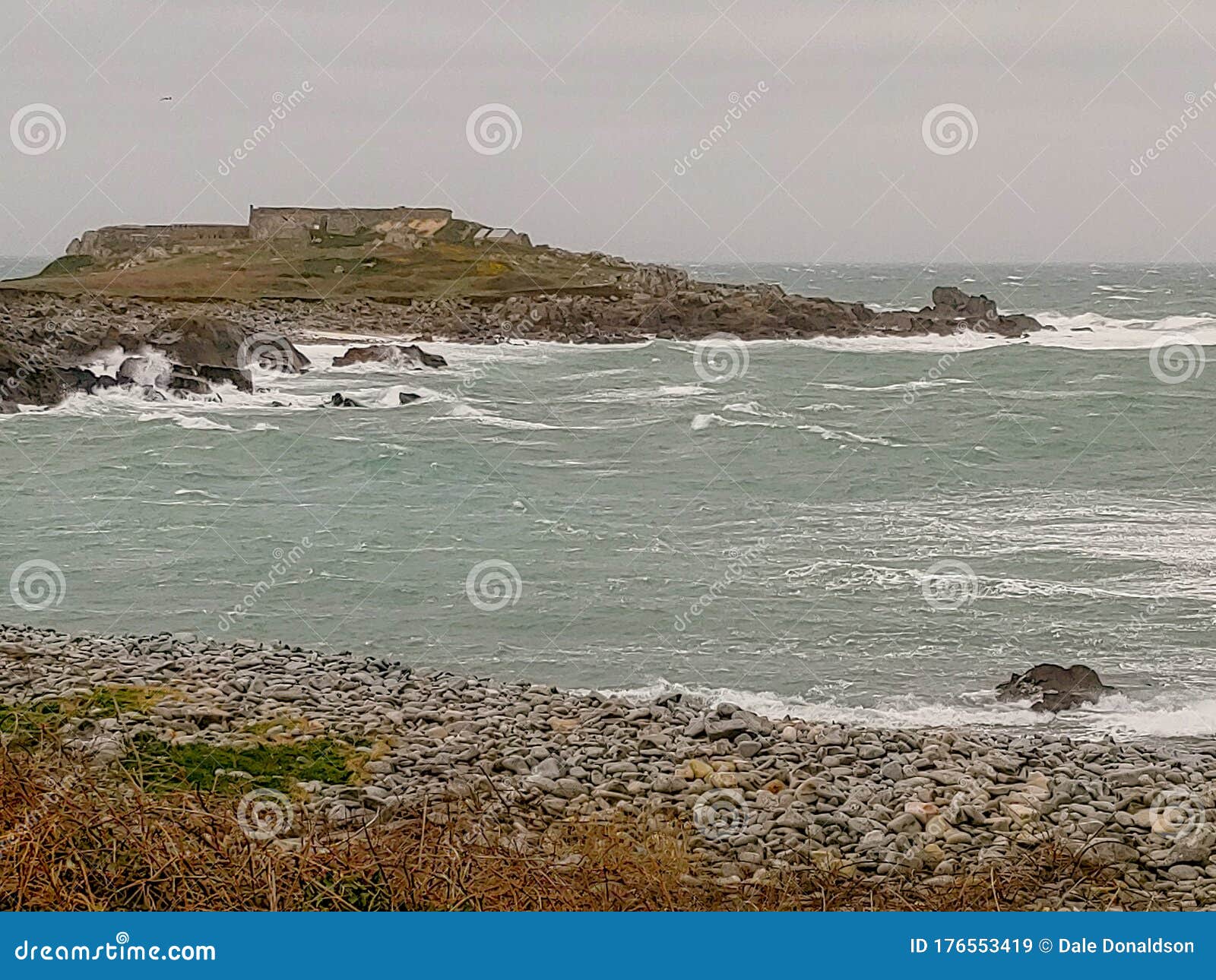 Antigo Forte Com Mar Em Bruto. Imagem de Stock - Imagem de forte, velho ...