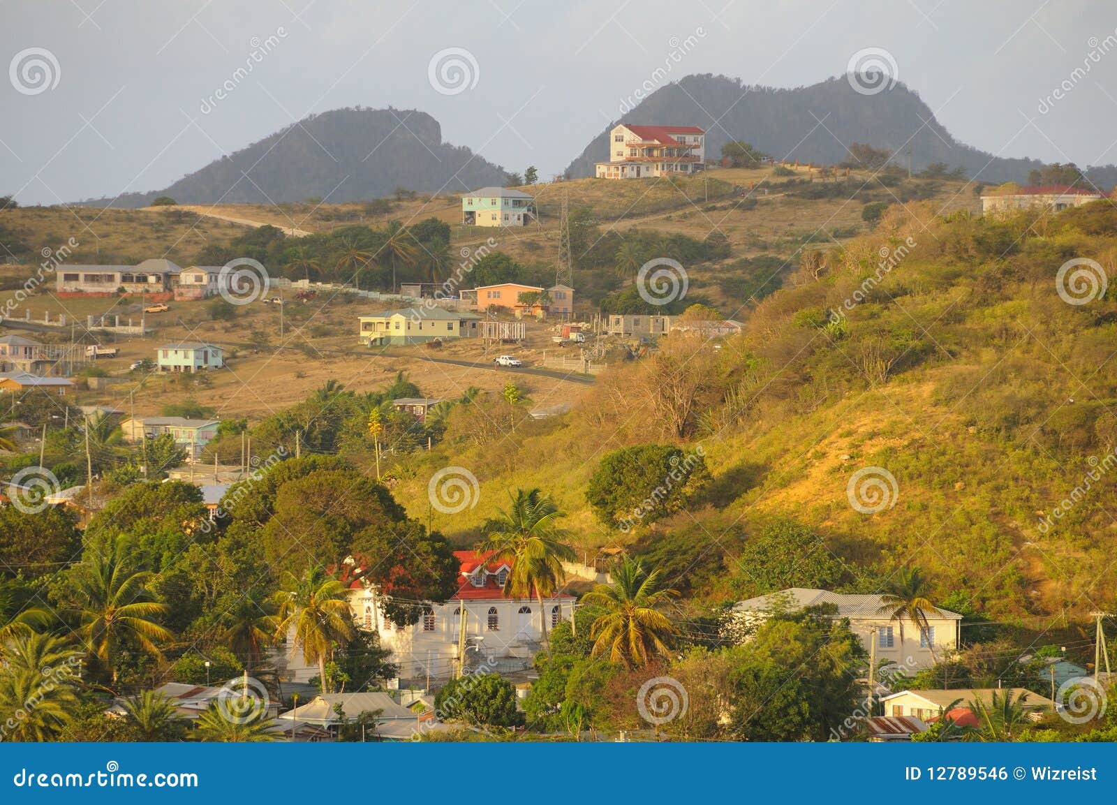 Antigua Tropical Landscape stock photo. Image of caribbean - 12789546