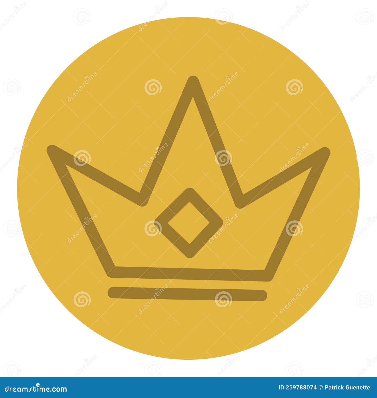 Antigue Golden Crown, Icon Icon Stock Vector - Illustration of object ...