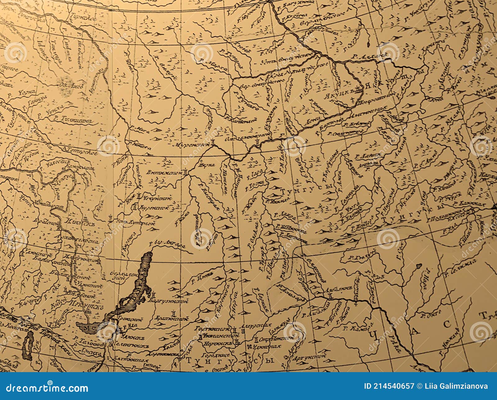Antiguo Mapa Del Imperio Ruso Imagen de archivo - Imagen de manchado ...