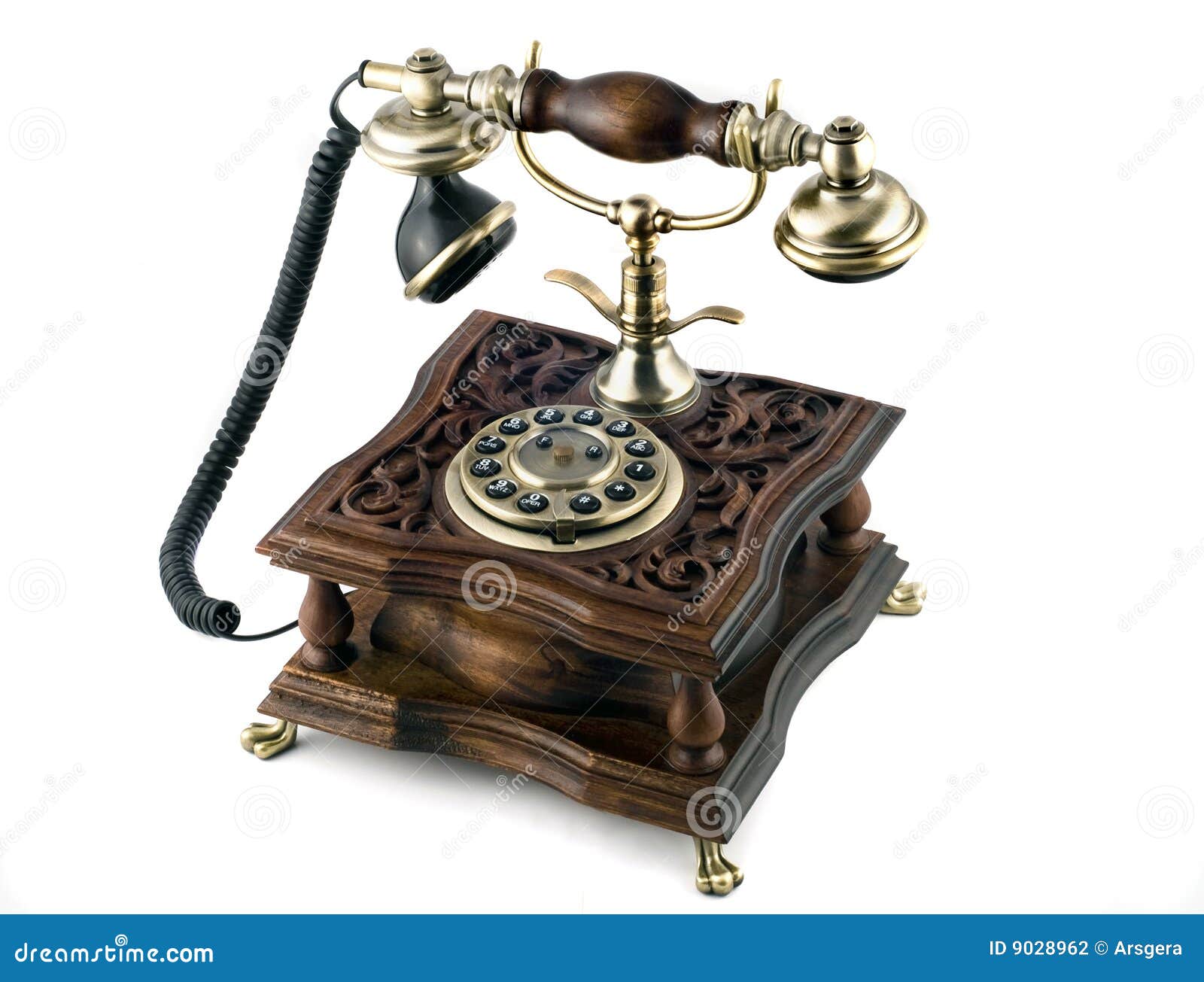 Antik telefon arkivfoto. Bild av hjärtan, snitt, mottagare - 9028962