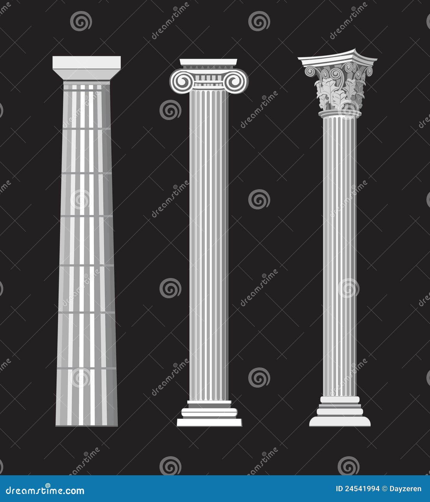 Antika kolonner vektor illustrationer. Illustration av civilisation ...