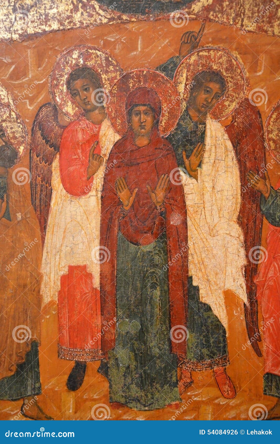 Antike Russische Orthodoxe Ikone Stockfoto - Bild von ausgezeichnet ...