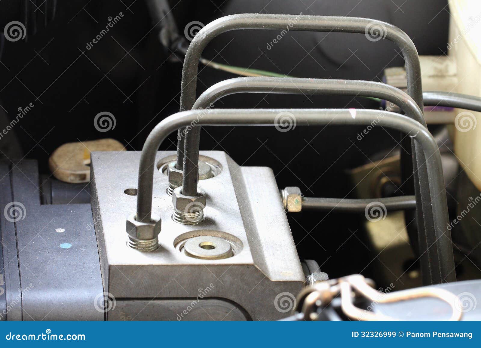 Antilock Braking System Abs, Closeup Stock Image - Image of computer ...