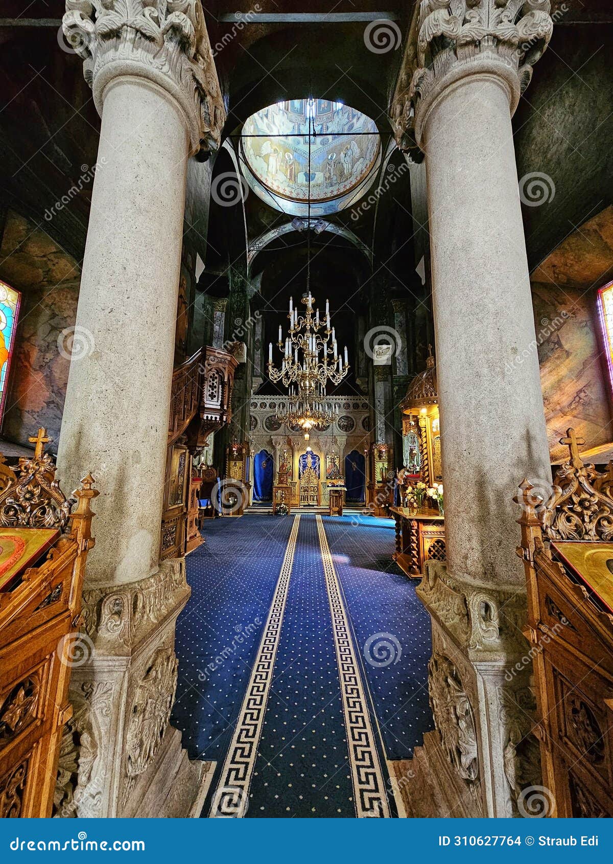 Antim Ivireanul Monastery in Bucharest - Inside View Stock Photo ...