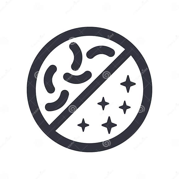 Antimicrobial Logo Template Icon Stock Vector - Illustration of immune ...