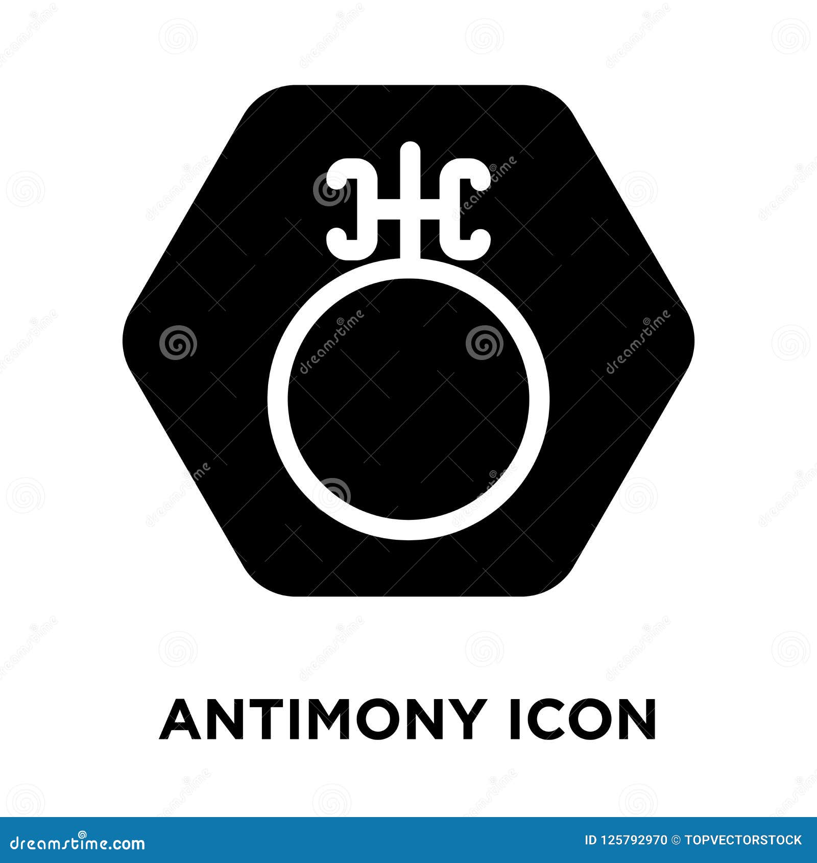 Sb Icon. Antimony Element. Atomic Number 51. Mass 121.76. Orange Square ...