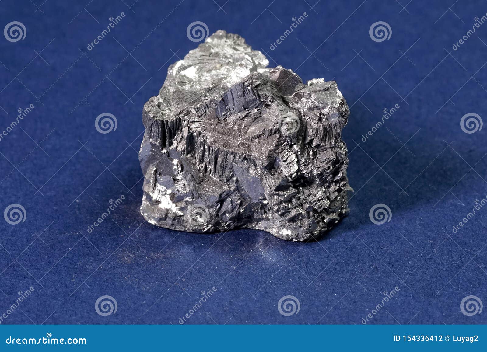 Antimony Semimetal, Chemical Experiments with Antimony Stock Photo ...