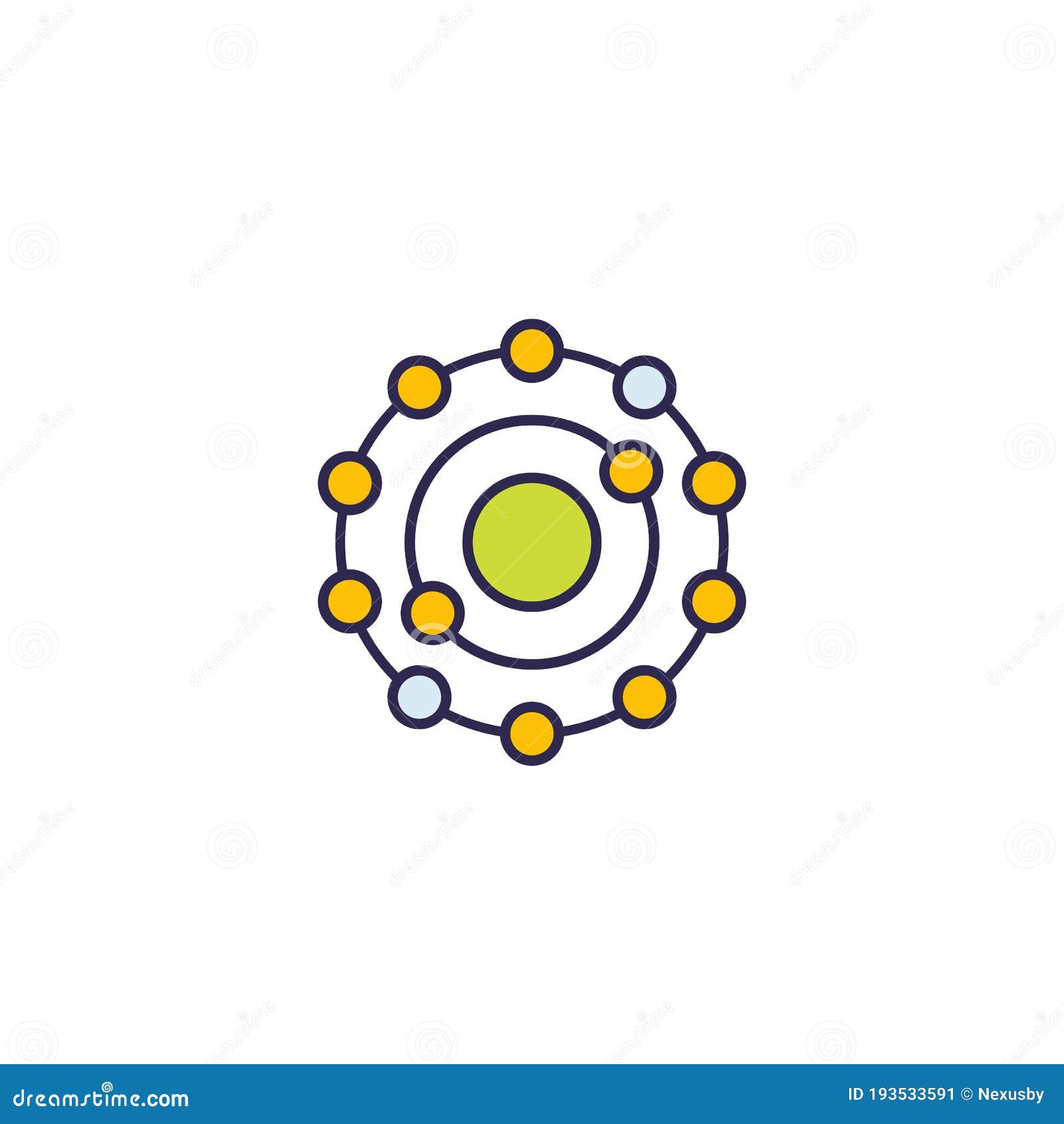 Antioxidant Icon, Vector on White Stock Illustration - Illustration of ...