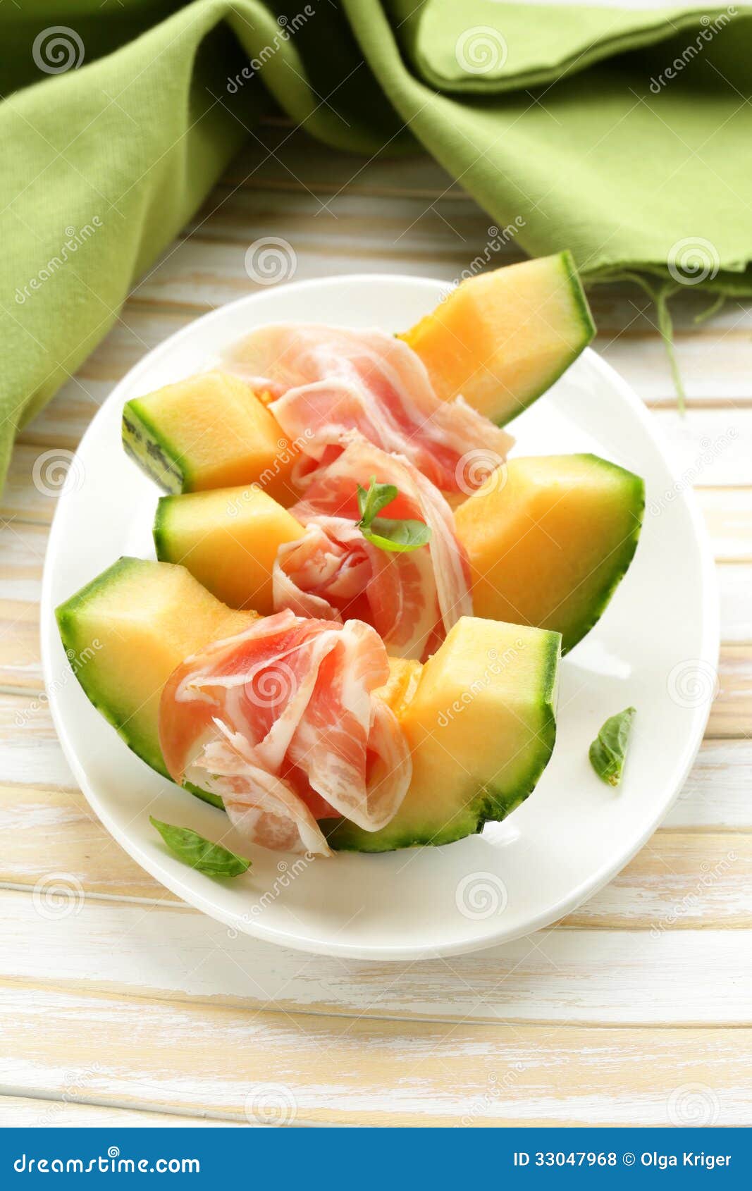 Antipasti Italianos (melone Do Prosciutto) Foto de Stock - Imagem de ...