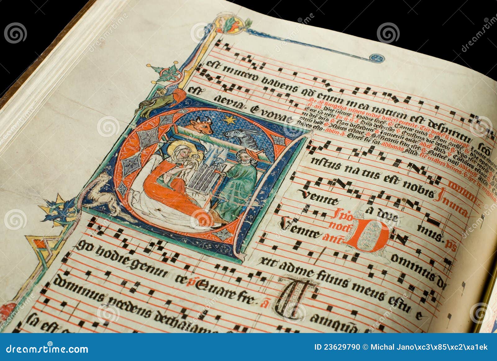 Antiphonary editorial image. Image of antique, gradual - 23629790