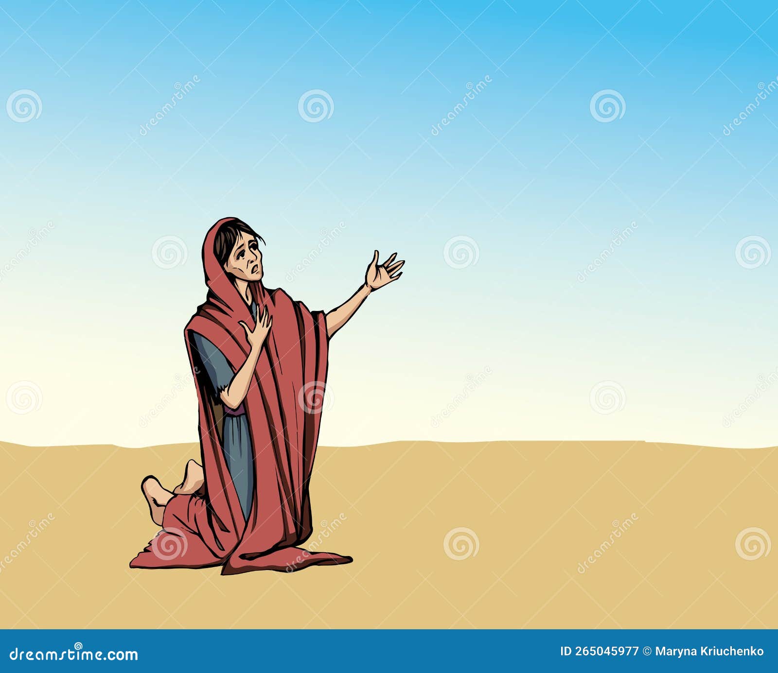 A Starving Woman Asks For Help. Vector Drawing | CartoonDealer.com ... A Starving Woman Asks For Help. Vector Drawing | CartoonDealer.com ...