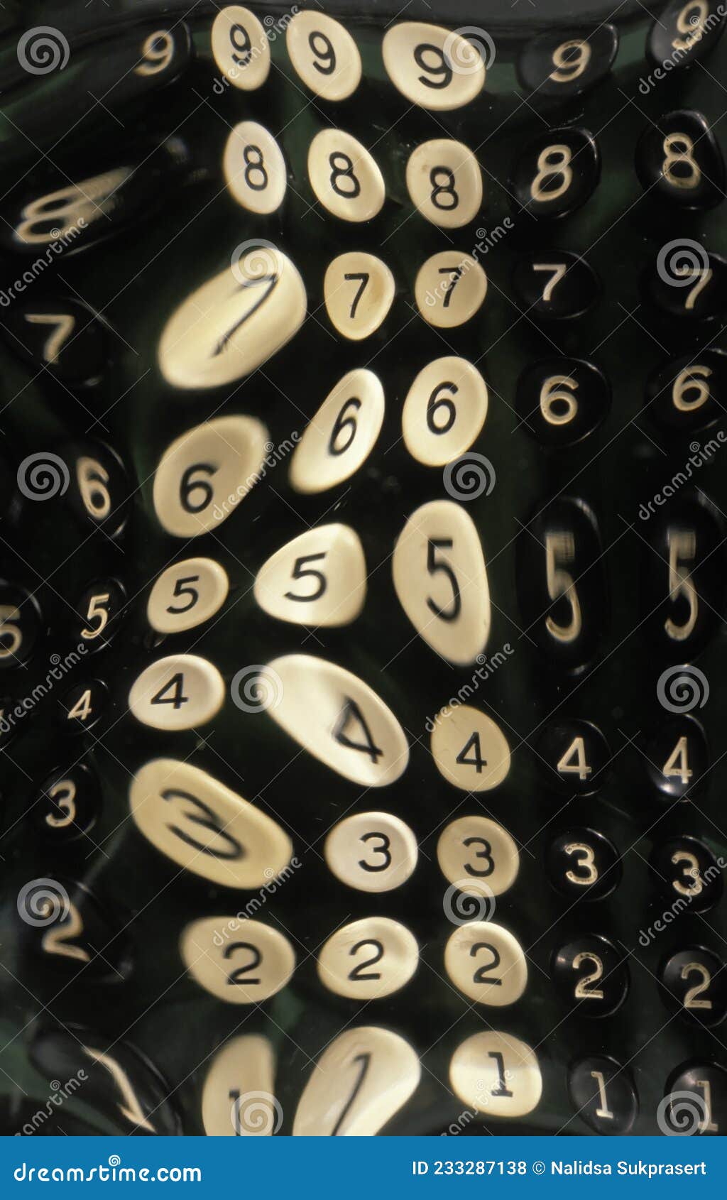Antique Adding Machine Keys Close-up Stock Photo - Image of machine ...